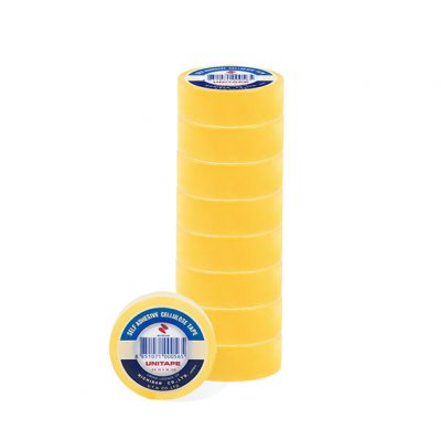 เทปใส UNITAPE แกน 1 นิ้ว ขนาด 3/4″x36 หลา (8ม้วน/แพ็ค) – Double A Delivery