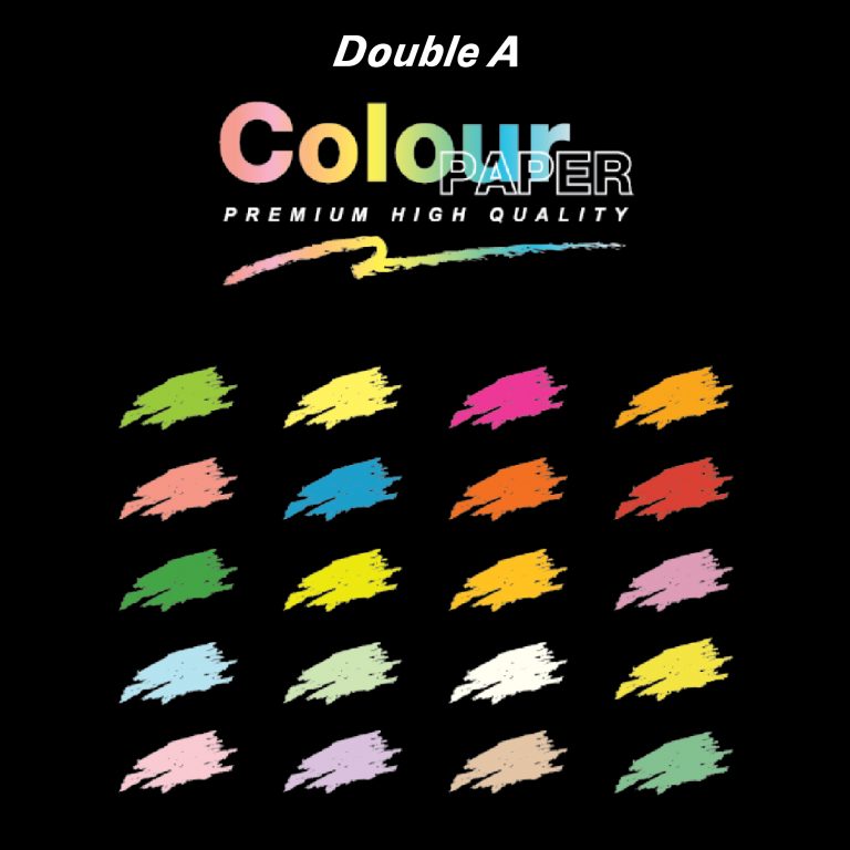 กระดาษโน้ต Double A Mini Box เนื้อในคละ 20 สี 600 แผ่น – Double A Delivery